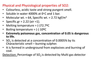 Mine gases and testing, maintenance of fire seals | PPTX