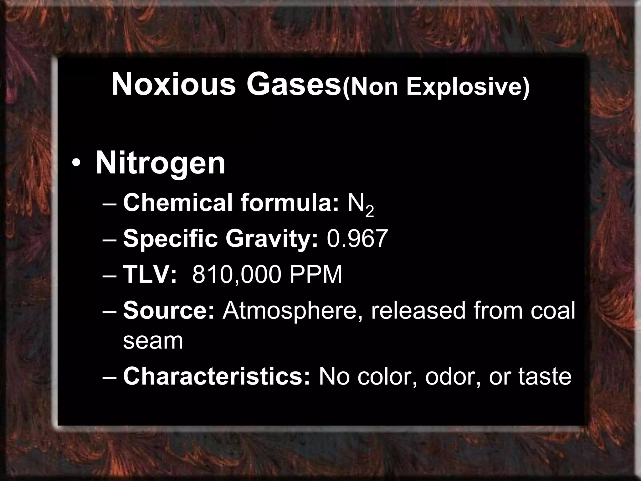 Mine gases detection & maintenance of fire seals | PPT