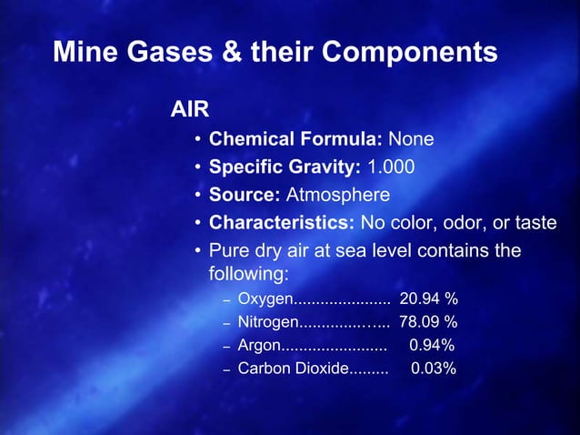 Mine gases detection & maintenance of fire seals | PPT