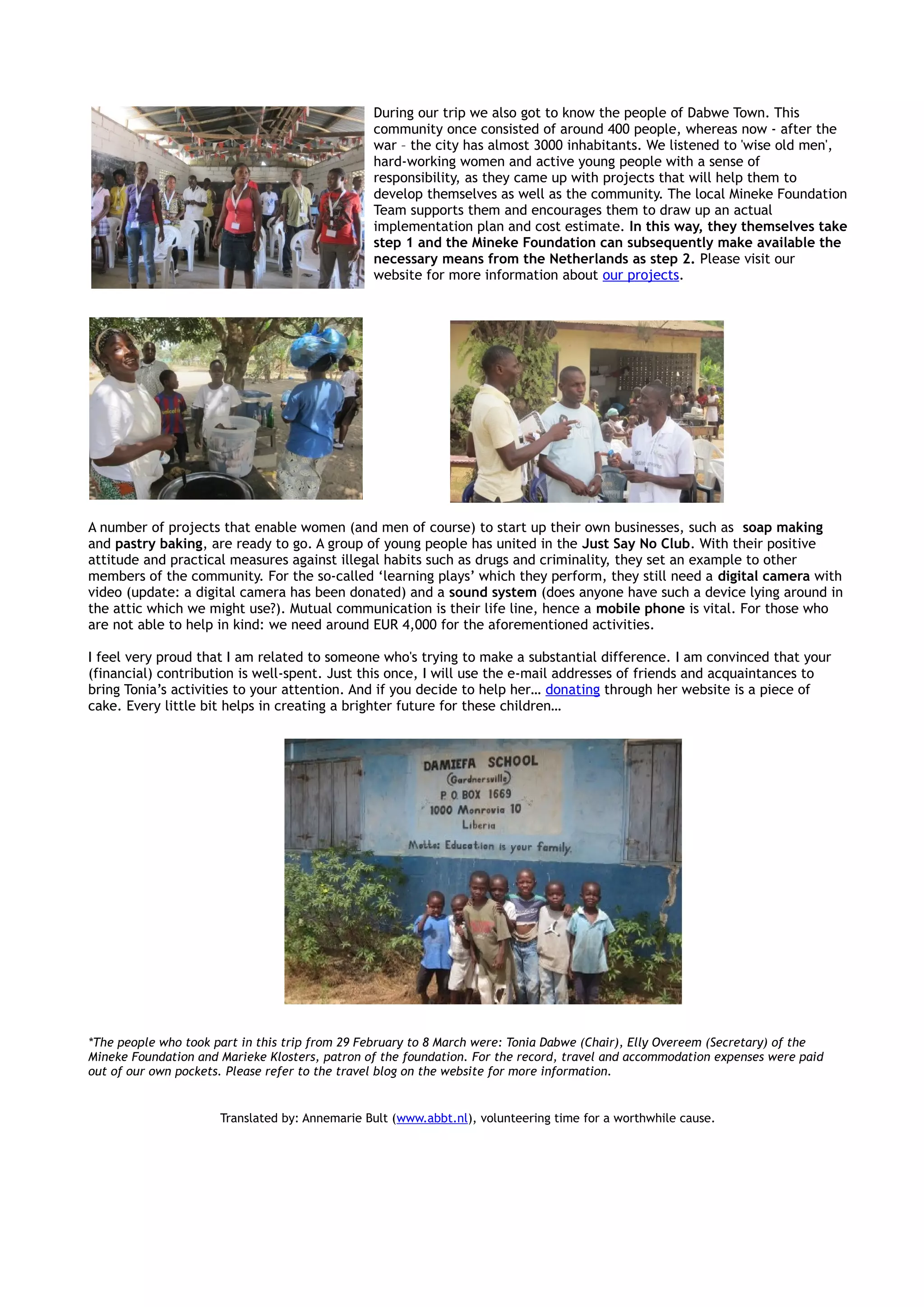 Mineke Foundation's roots | PDF