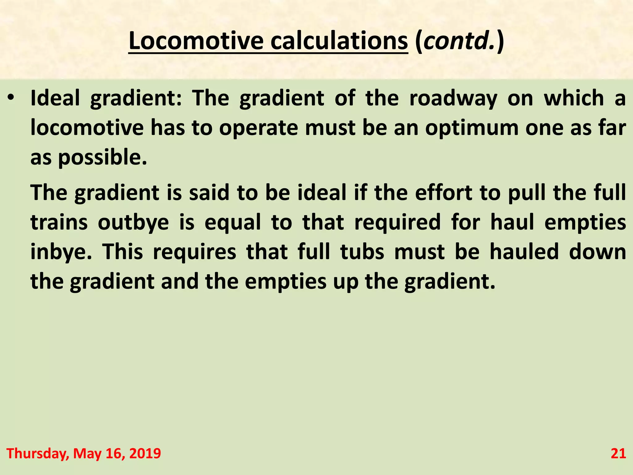 Mine locomotive ppt (under ground transport system ) | PPTX