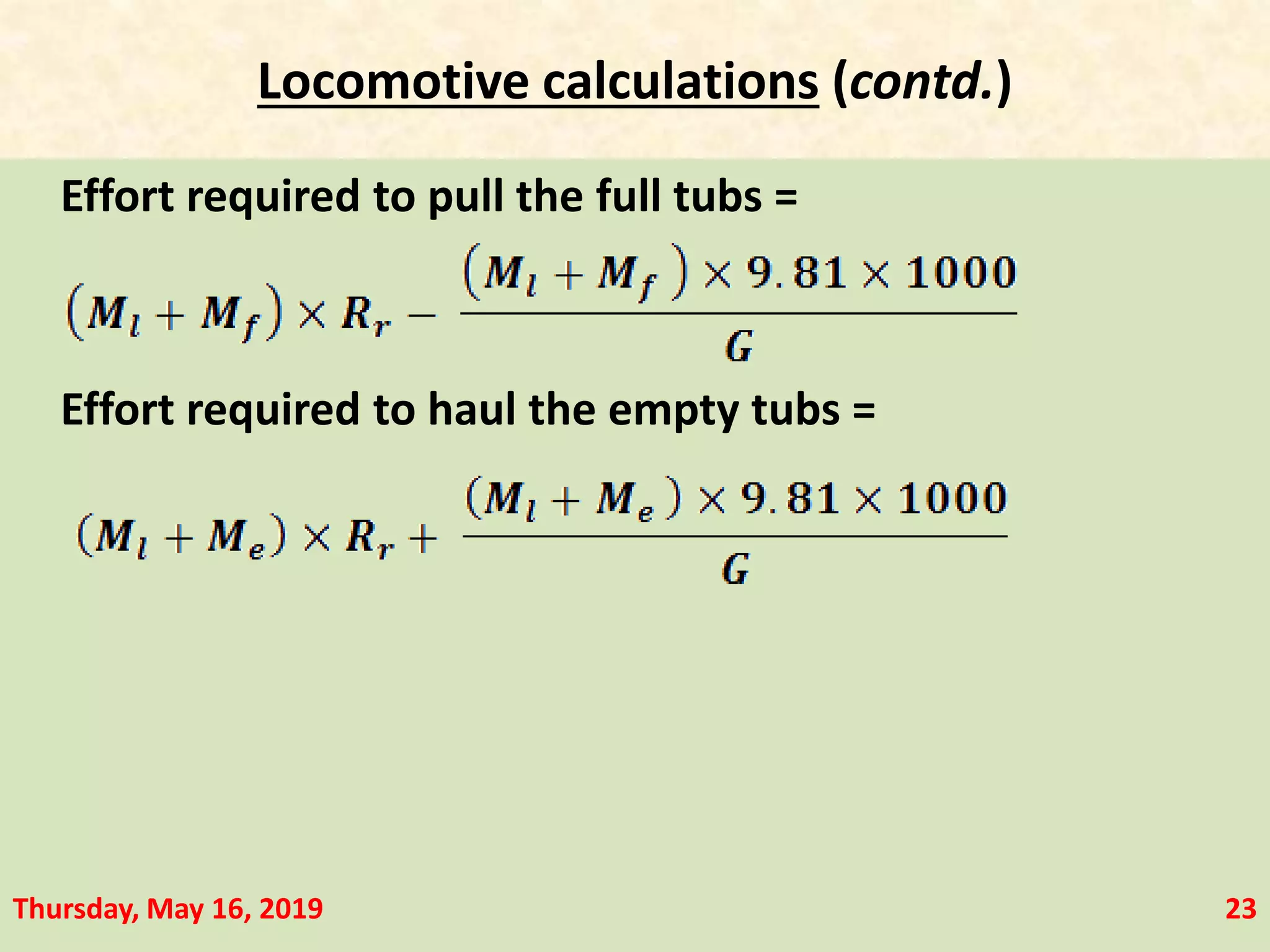 Mine locomotive ppt (under ground transport system ) | PPTX