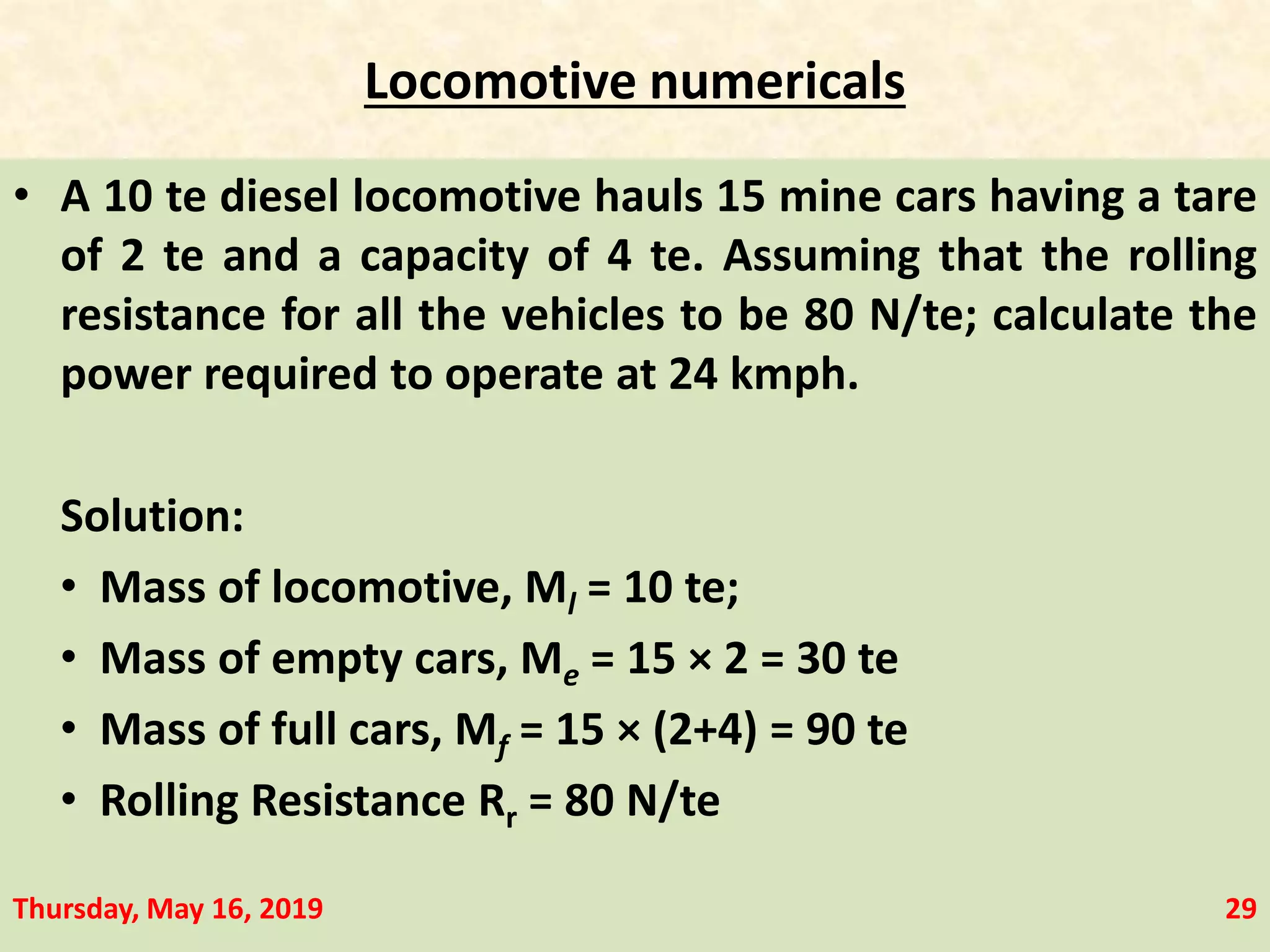 Mine locomotive ppt (under ground transport system ) | PPTX