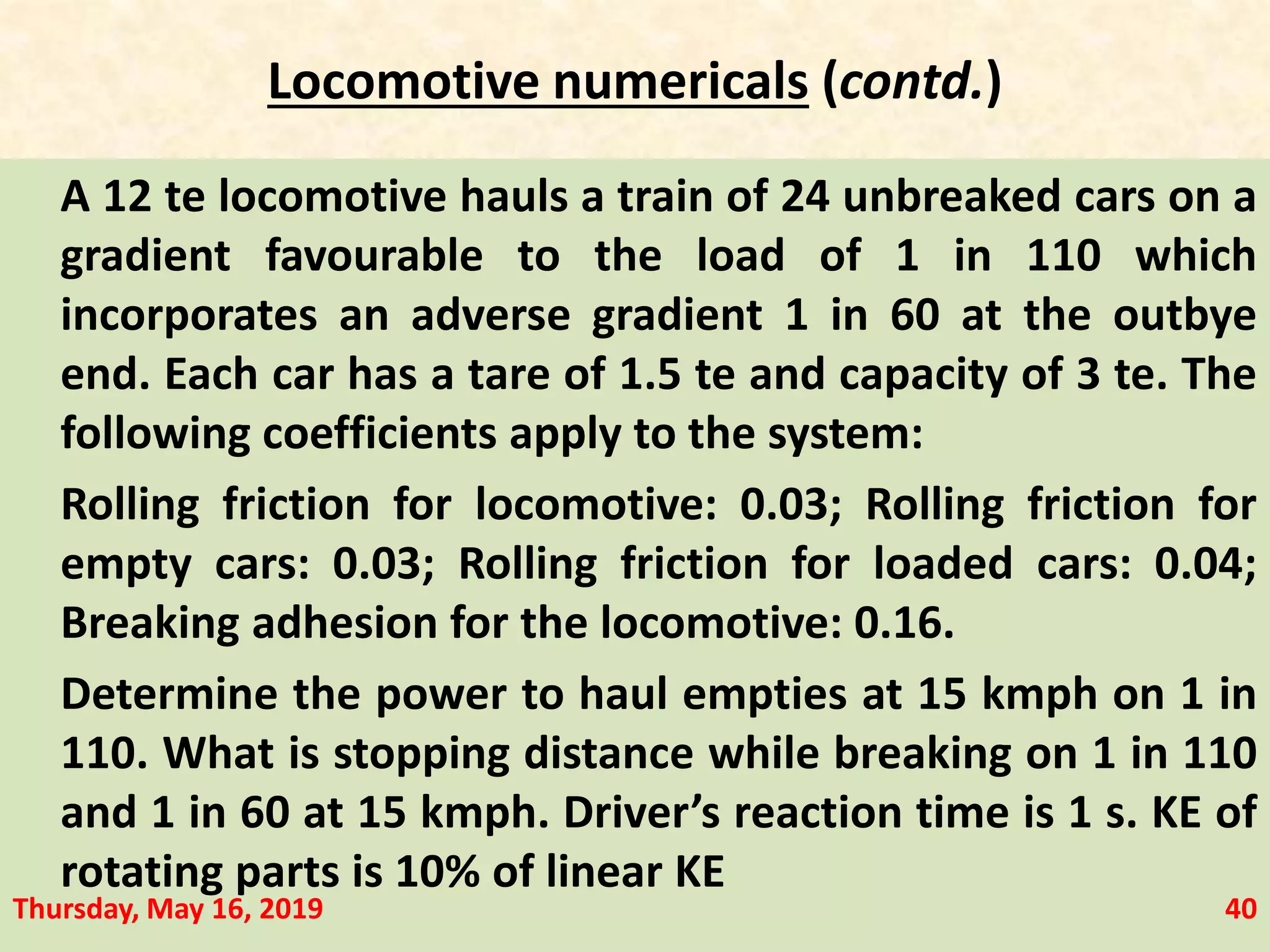 Mine locomotive ppt (under ground transport system ) | PPTX