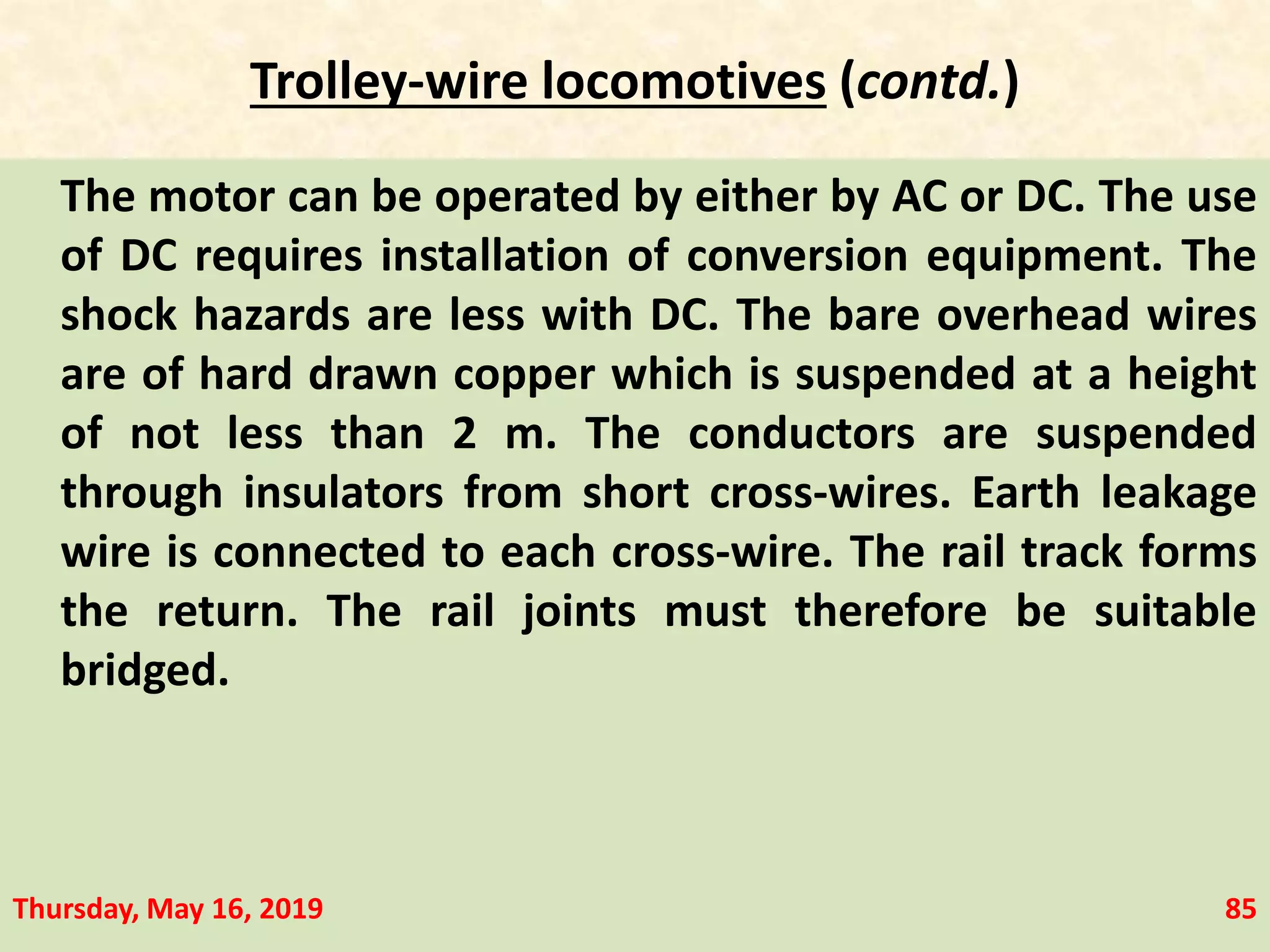 Mine locomotive ppt (under ground transport system ) | PPTX
