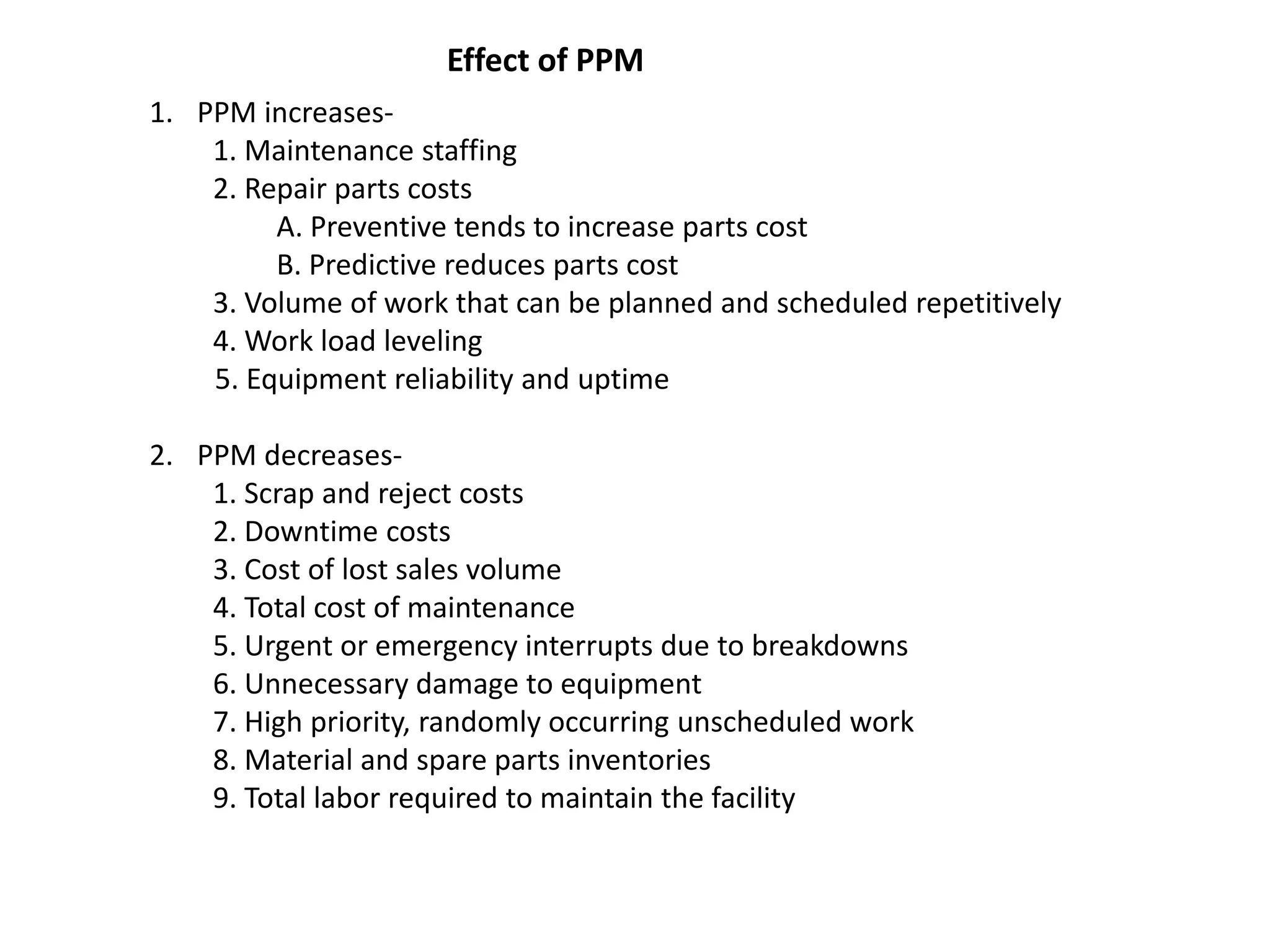 Preventive and predictive maintainence | PPTX