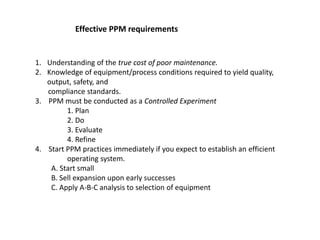 Preventive and predictive maintainence | PPTX