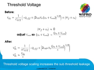 MOSFET Scaling and its effect on Physical Design | PPT