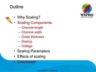 MOSFET Scaling and its effect on Physical Design | PPT