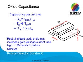 MOSFET Scaling and its effect on Physical Design | PPT
