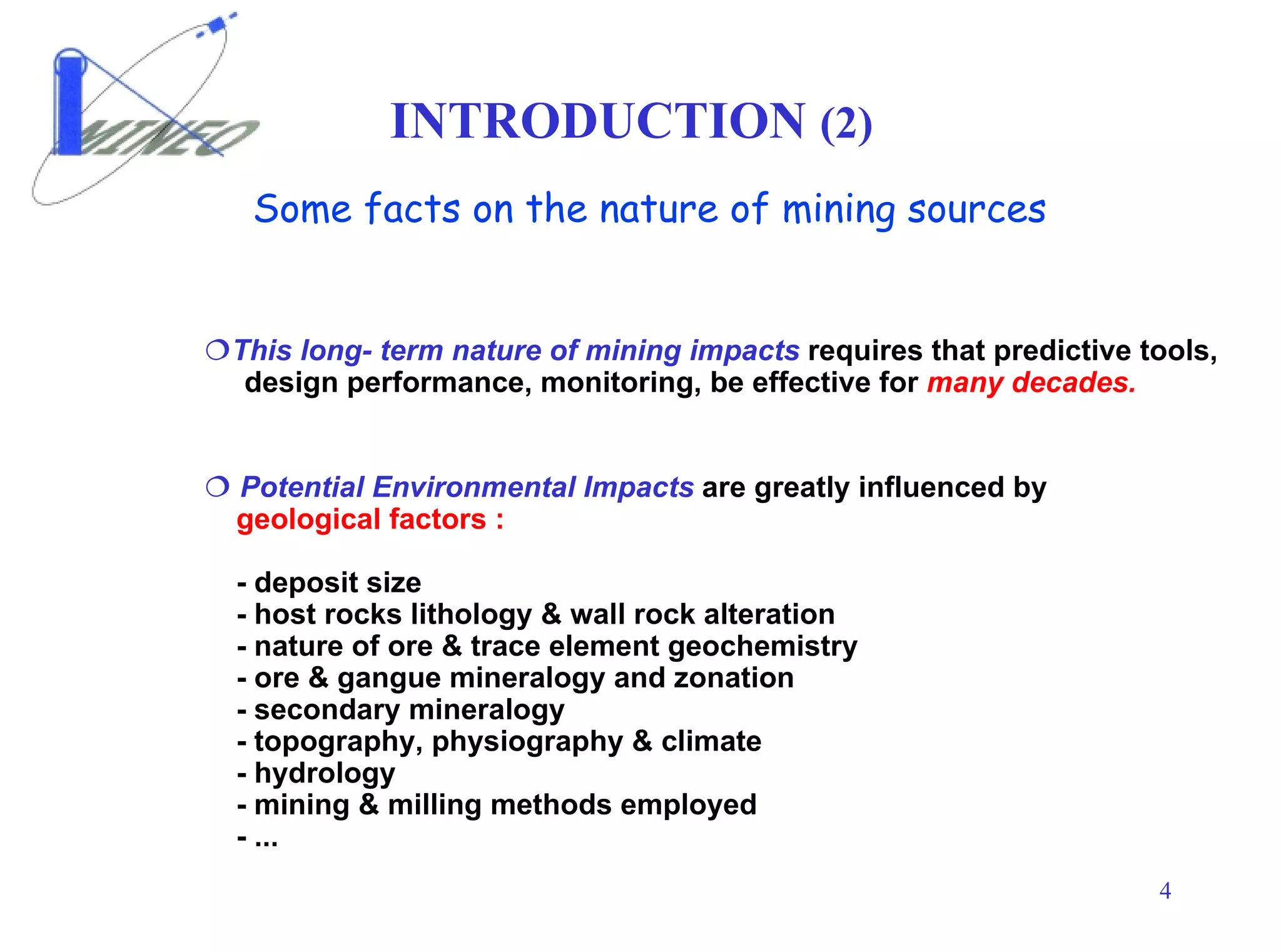 POTENTIAL ENVIRONMENTAL IMPACTS OF MINING | PDF