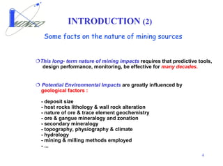 POTENTIAL ENVIRONMENTAL IMPACTS OF MINING | PDF