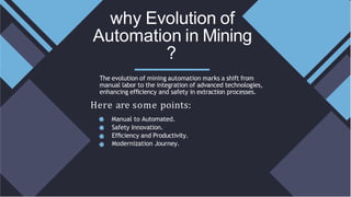 Transforming the mining industry:The power of automation | PPT