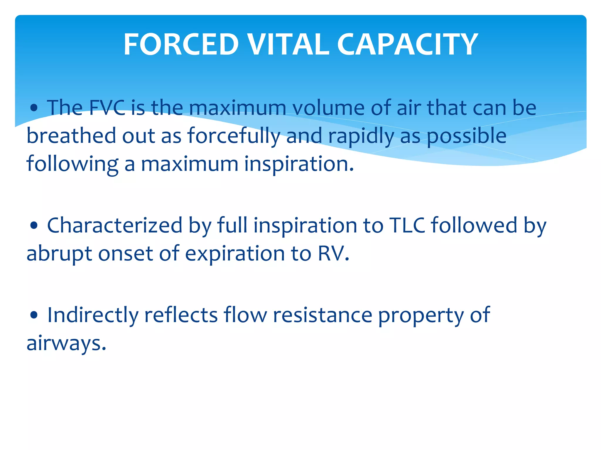 pulmonary function test | PPTX