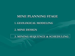 Mine planning | PPT