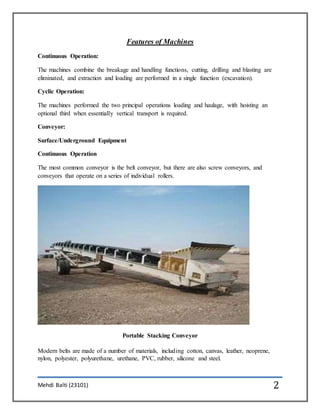 Mine Power & Drainage System | PDF