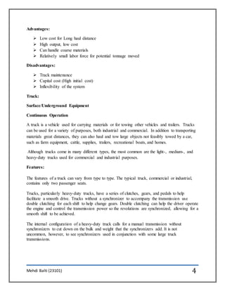 Mine Power & Drainage System | PDF