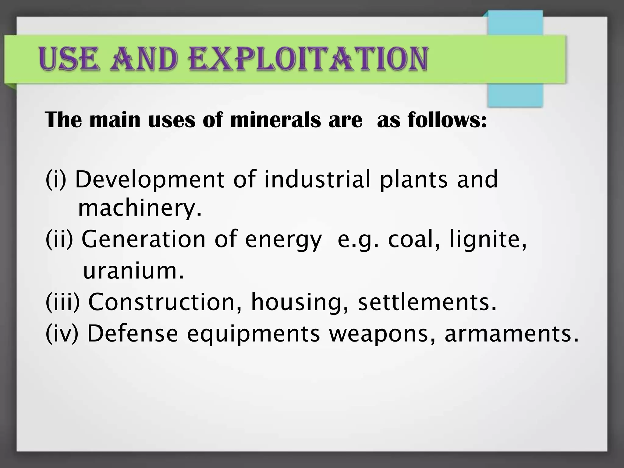 Mineral Resources | PPTX