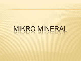 mineral | PPT