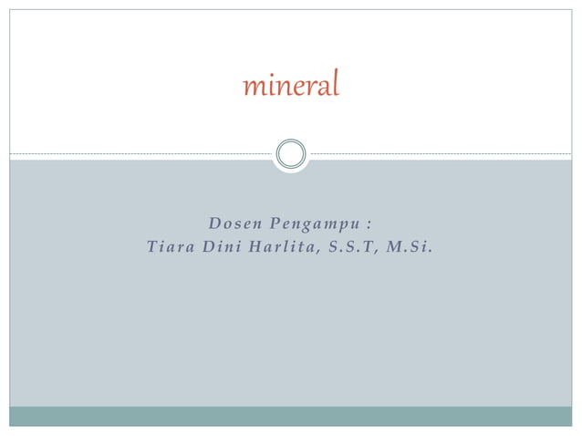 Mineral | PPTX
