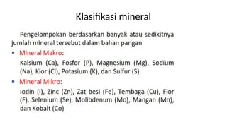 Jenis-Jenis Mineral yang terdapat di dalam alam | PPTX