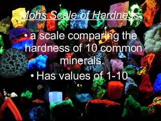 Mineral Identification Vocabulary | PPT