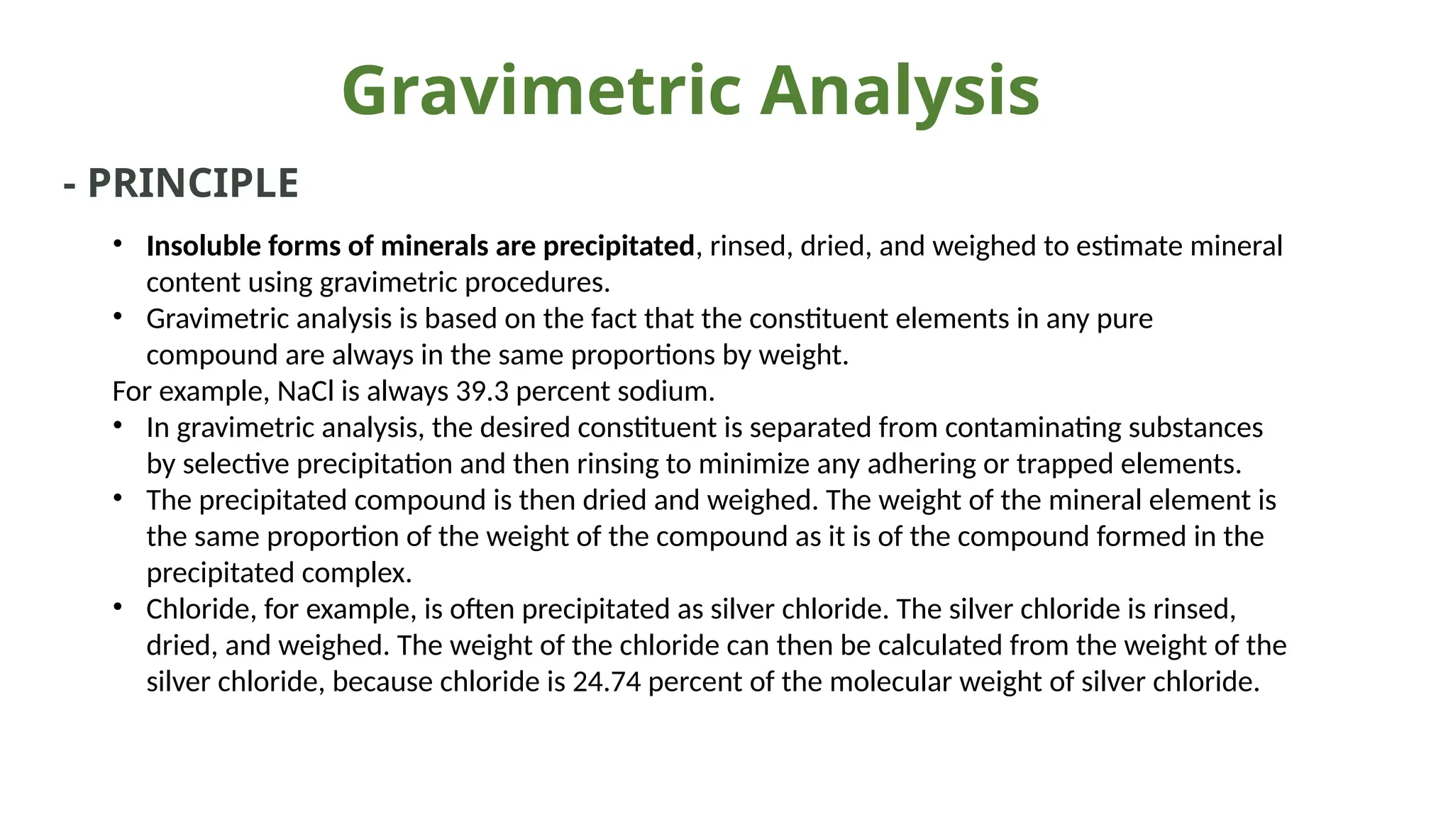 MINERAL ANALYSIS done in food and food analysis | PPTX