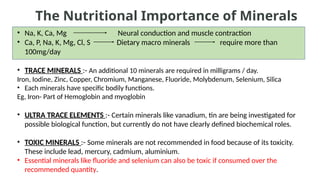 MINERAL ANALYSIS done in food and food analysis | PPTX