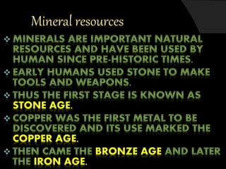 Mineral and power resources | PPT