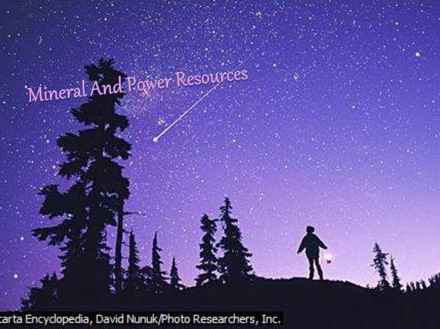 Mineral and power resources | PPTX