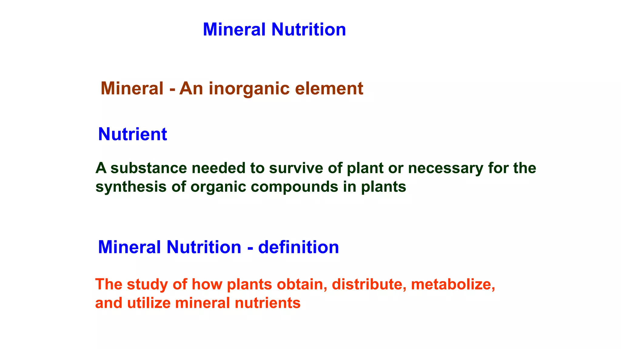 Mineral and theories | PPT