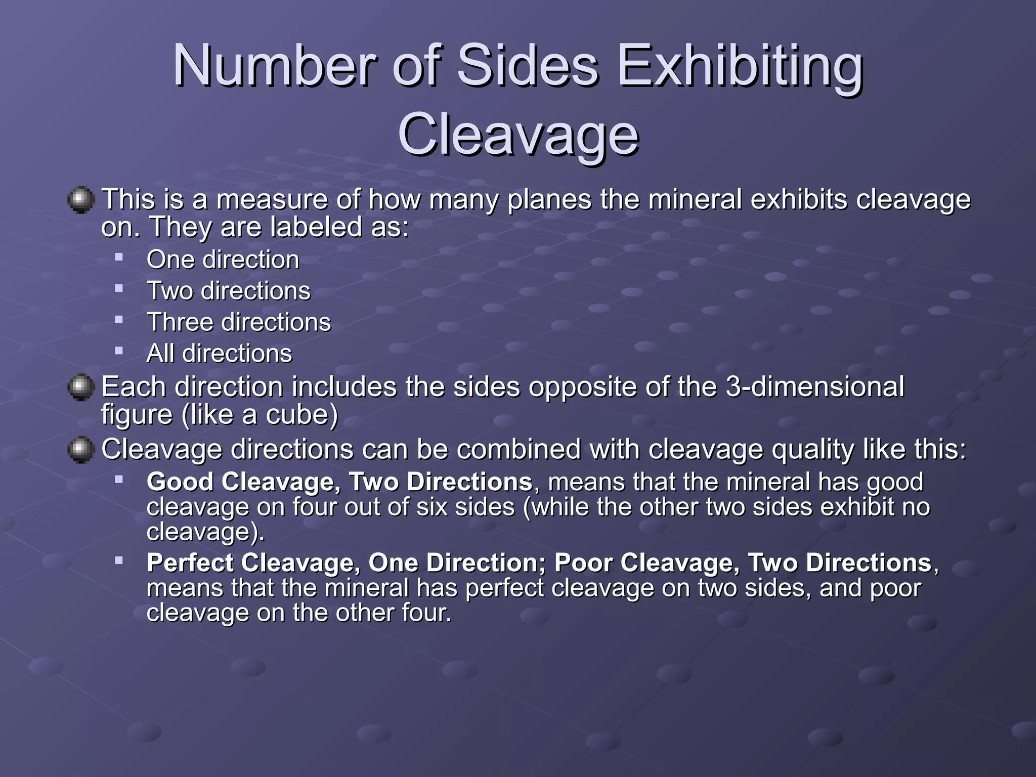 Mineral Cleavage and Fracture | PPT
