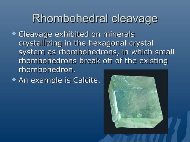 Mineral Cleavage and Fracture | PPT