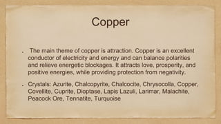 Crystal Meanings and their Mineral Composition | PPTX