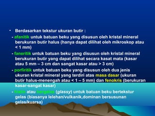 Mineral dan Batuan | PPT