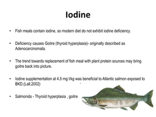 Mineral deficiency and toxicity in fish | PPTX