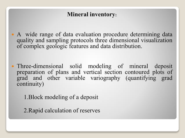 Mineral economic | PPTX