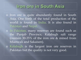 Mineral & energy resource in south asia | PPTX