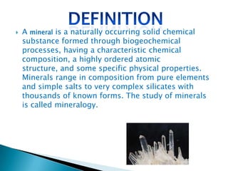 Minerales | PPT