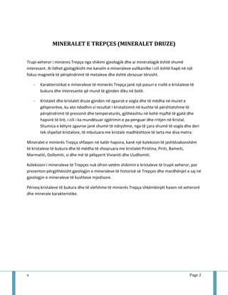 Mineralet druze | DOCX