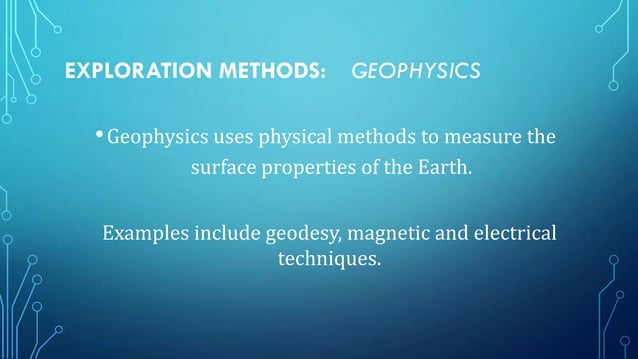 Mineral exploration | PPTX | Geology | Science