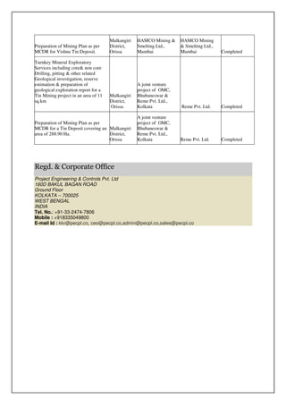 Mineral Exploration Company in India | PDF