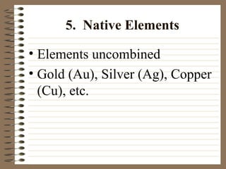 Mineral Families | PPT