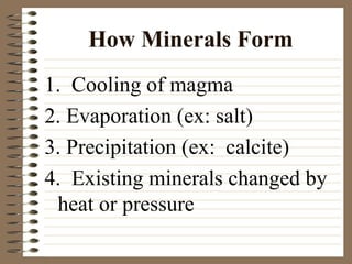 Mineral Families | PPT
