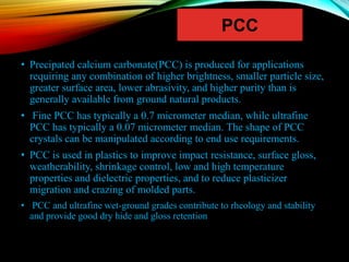 Mineral fillers | PPTX