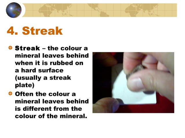 Mineral identification | PPT | Geology | Science