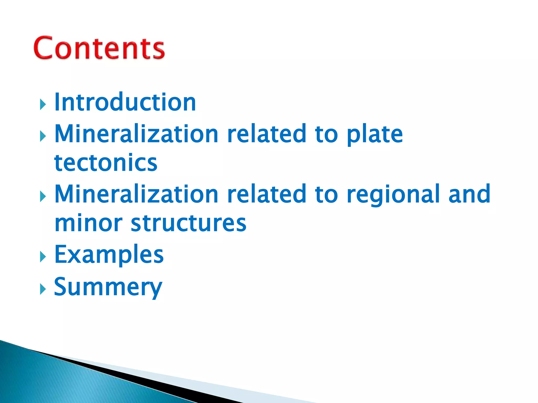Mineralization controlled by Tectonics & structures.ppt