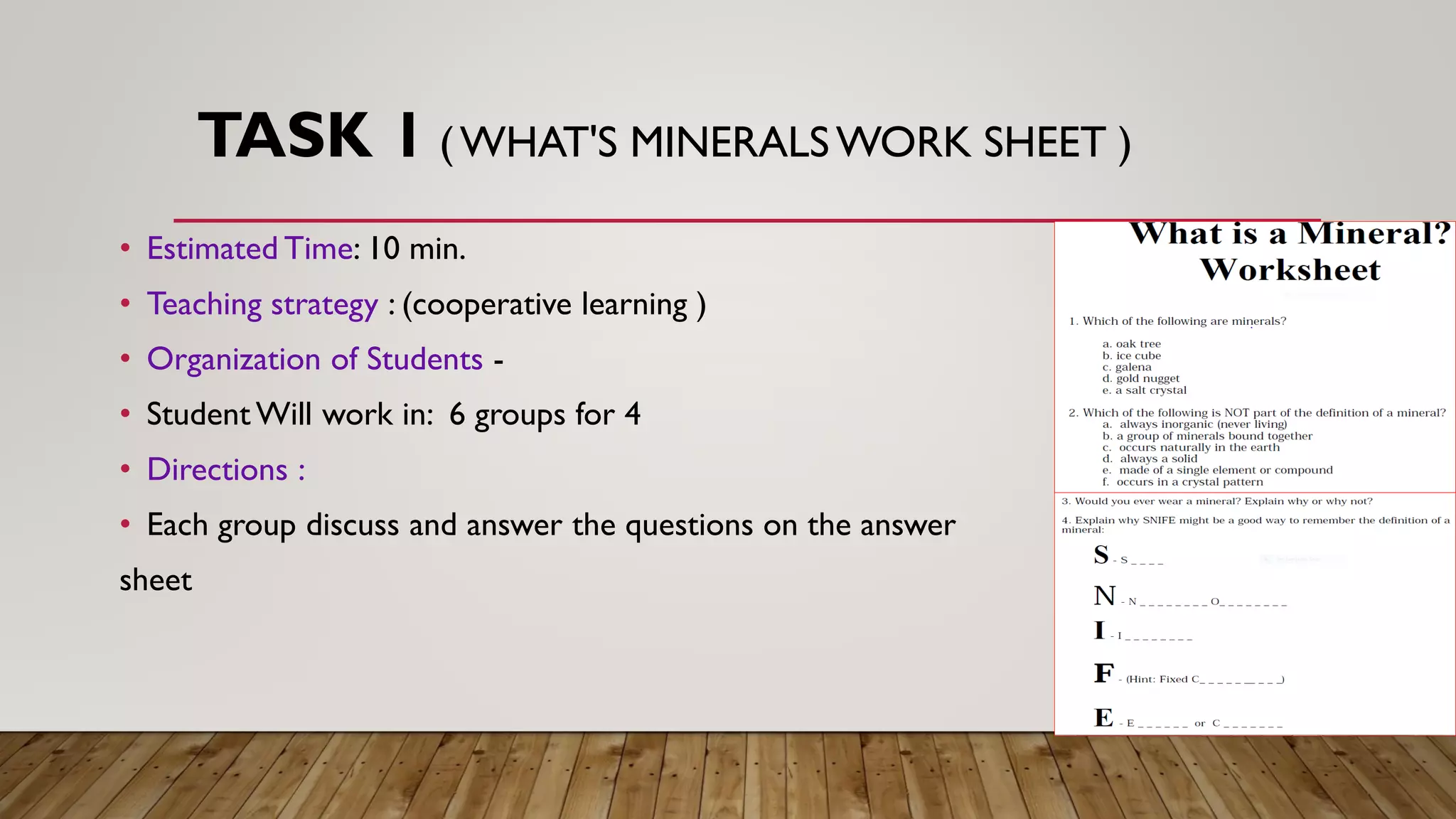 Mineral lesson plan | PDF