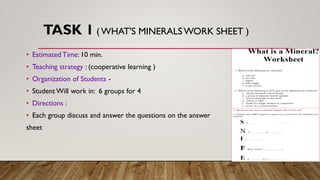 Mineral lesson plan | PDF