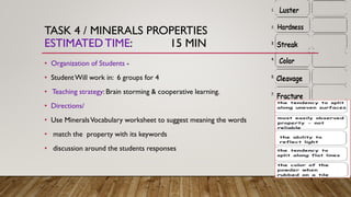 Mineral lesson plan | PDF